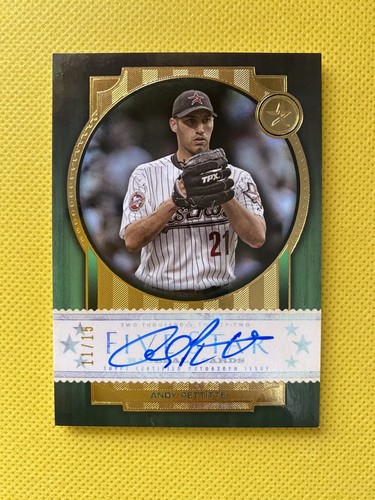 2022 Five Star Andy Pettitte Autograph Green 11/15 Astros Yankees FSA ...