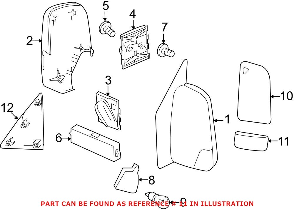 Mercedes-Benz 0028114033 Genuine OEM Mirror Glass for sale online | eBay