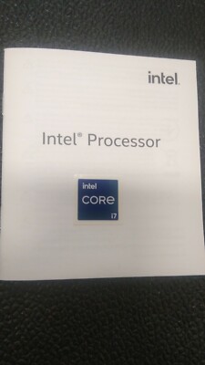 Genuine Intel 11~14th Generation Core i7 Badges blue color Sticker 1 ...