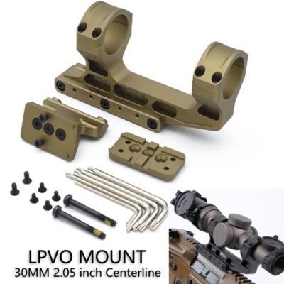 Riflescope LPVO Mount 1.93" FAST Scope Mount 30mm Ring Offset Optic ...