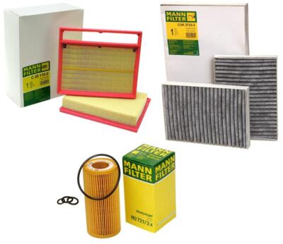 Mann Oil Air Carbon Cabin Filter Kit for Benz C216 W221 CL600 CL65 AMG ...