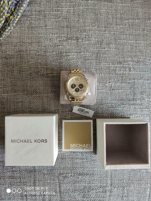 Michael Kors MK8494 Lexington Gold Steel Chronograph Mens Watch for ...