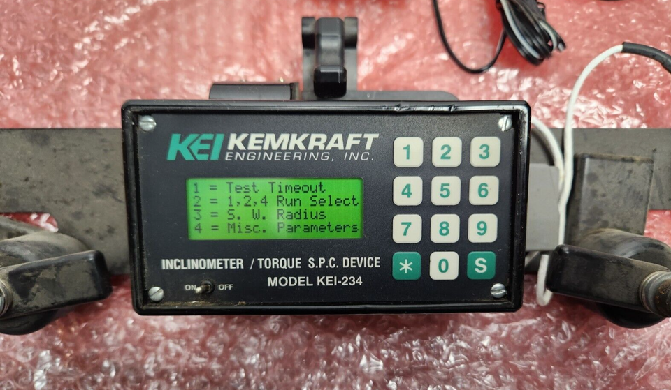KEMKRAFT MODEL KEI-234 STEERING WHEEL INCLINOMETER / TORQUE SPC DEVICE & Charger | eBay