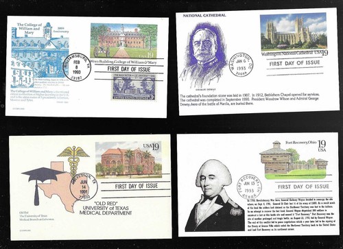 US FDC FIRST DAY COVERS COLLECTION POSTCARDS 1991 TO 1993 LOT OF 47 | eBay