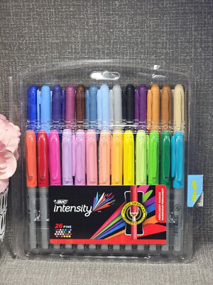 Bic Intensity Permanent Marker Fine Assorted Colors Qty 26 | eBay