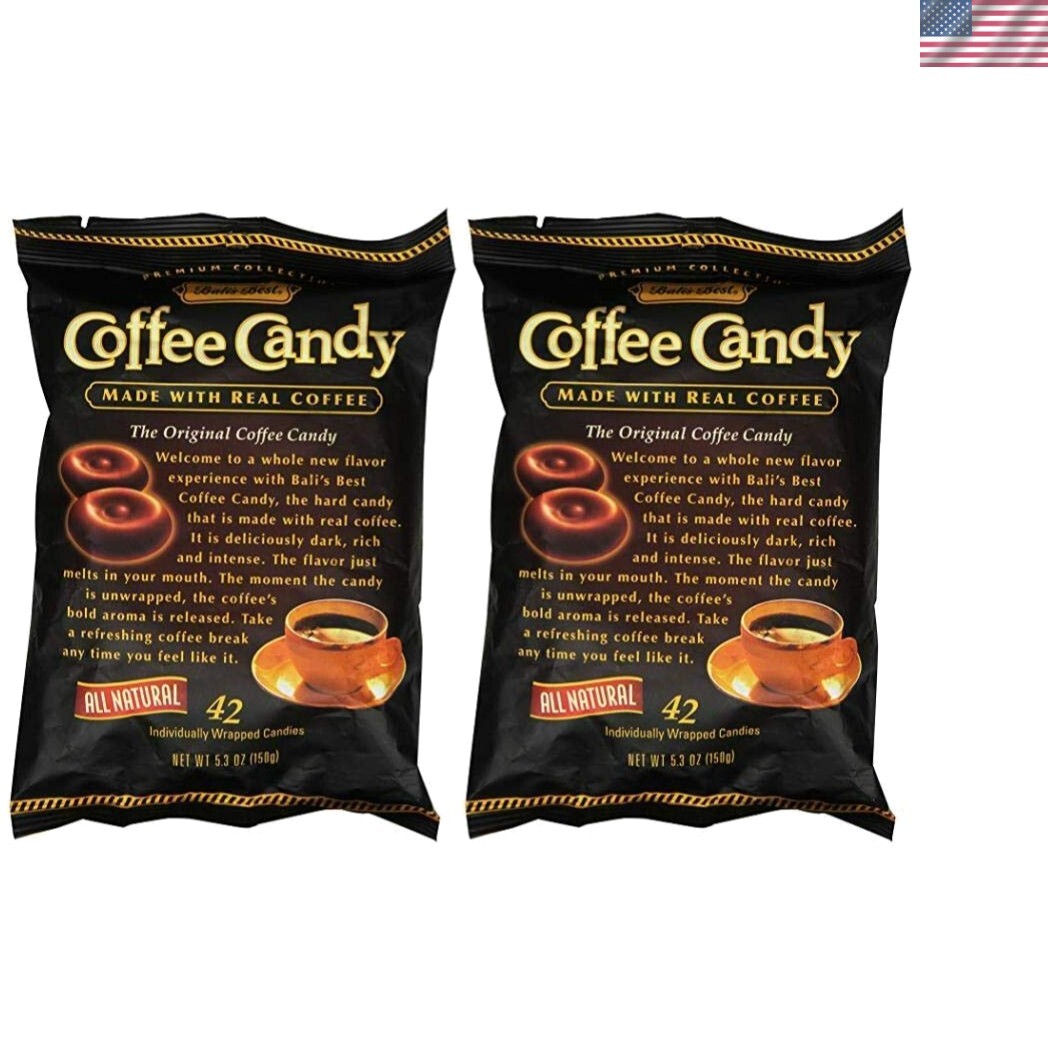 Coffee Candy Taffy 42 Pcs - Delicious Individually Wrapped Treats Pack ...