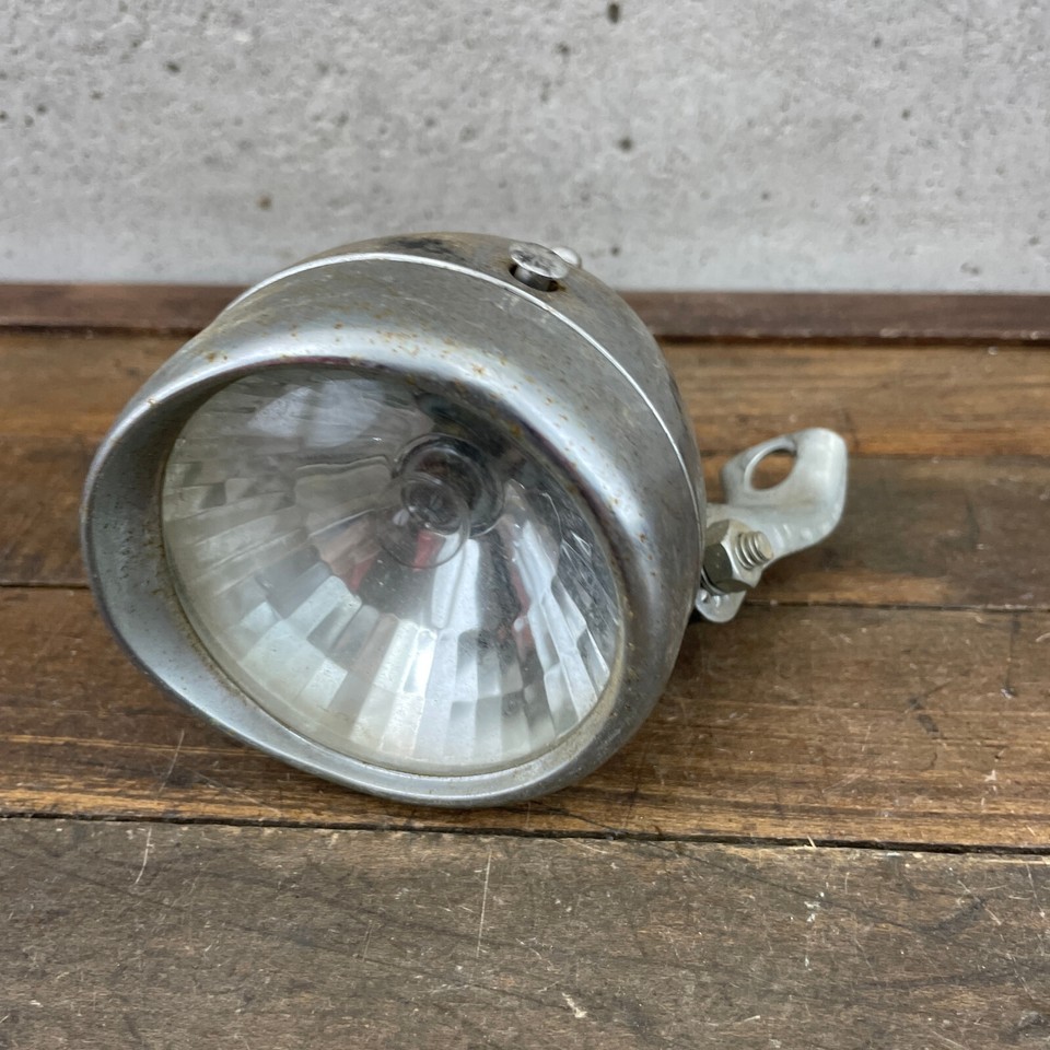 Vintage Front Bicycle Light Headlight PARTS Chrome Teardrop Cruiser ...