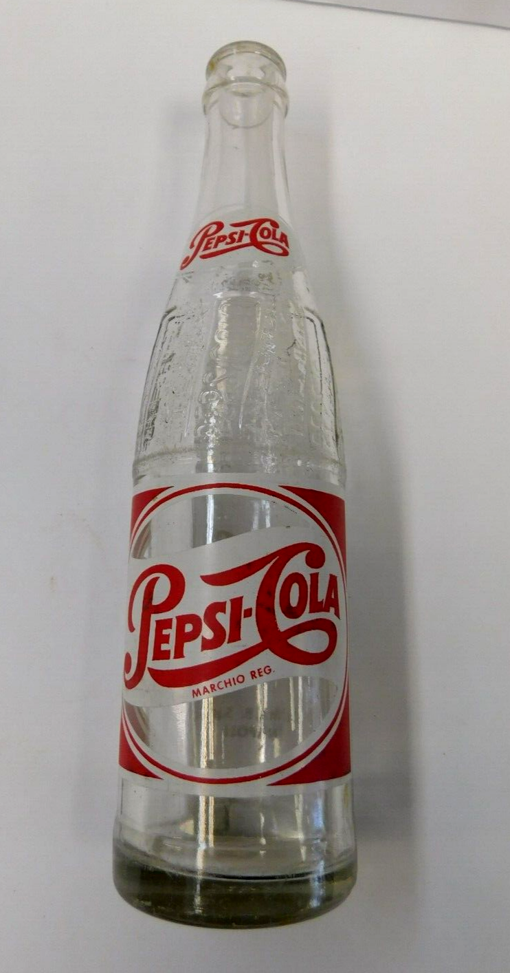 VINTAGE PEPSI-COLA BOTTLE ITALIA, S.I.M.I.B. SPA NAPOLI, VERY NICE, 9 1 ...