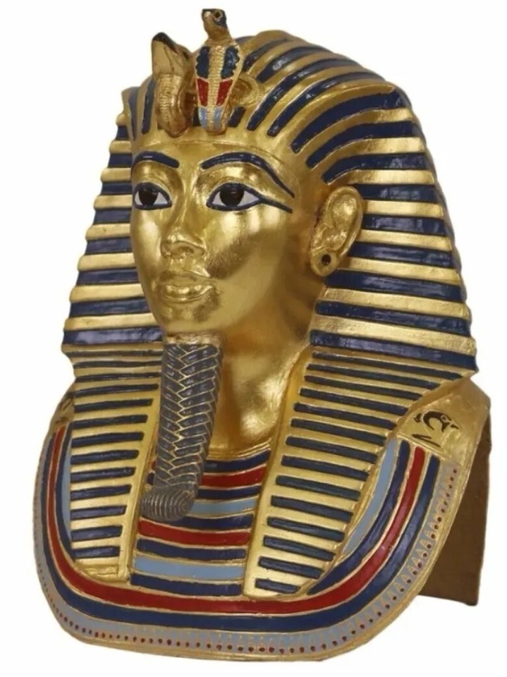 King Tutankhamun Mask Tut Certified Replica Rare Bust Sculpture 27 cm ...