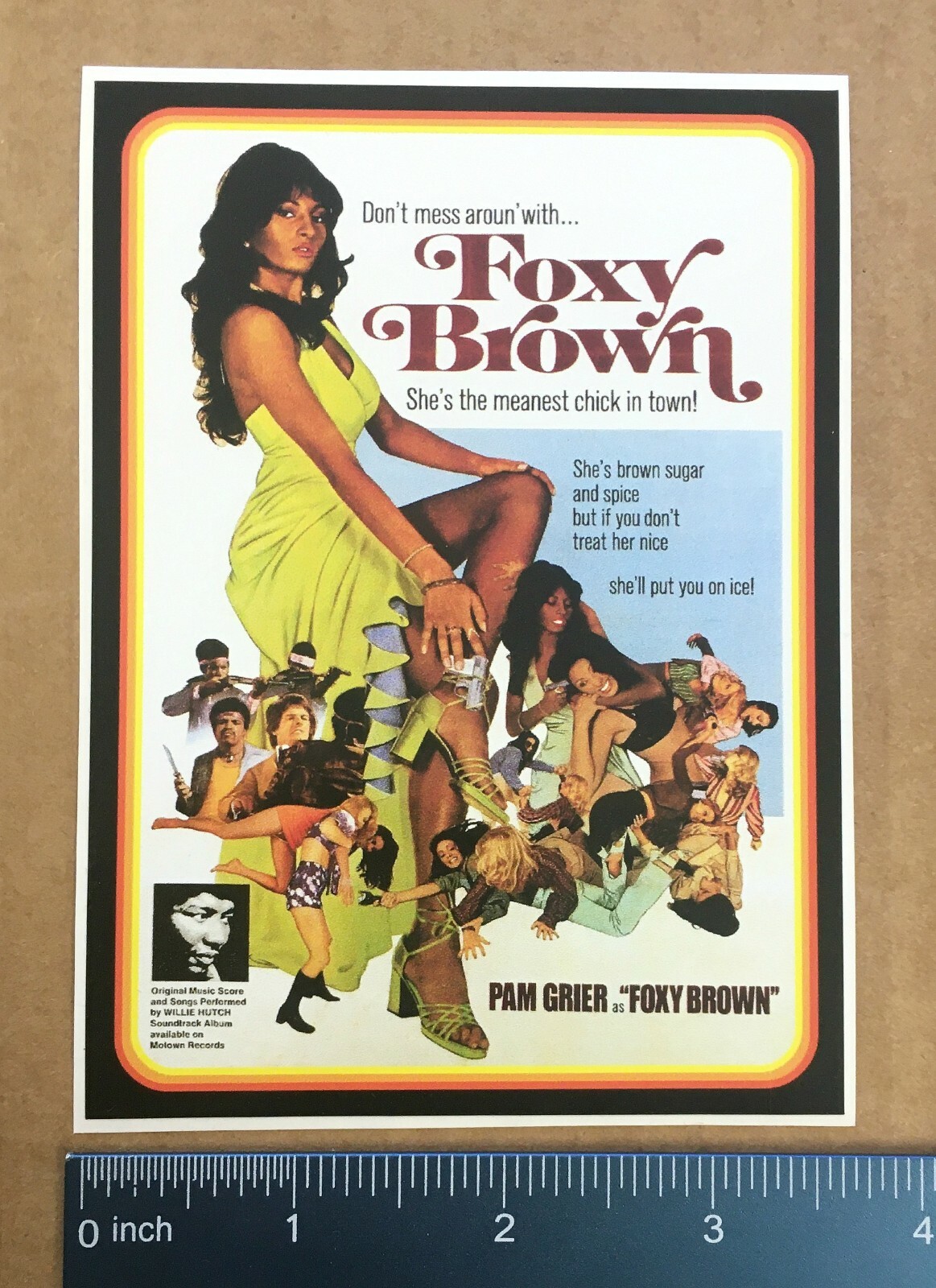 5" Foxy Brown vinyl sticker. Pam Grier blaxploitation movie decal for ...