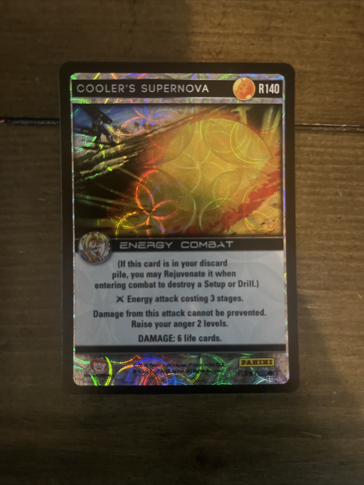 DBZ Dragon Ball Z TCG CCG Panini Vengeance R140 Cooler's Supernova FOIL ...