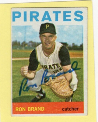 Autographed Ron Brand 1964 Topps Pirates #326 free shipping | eBay