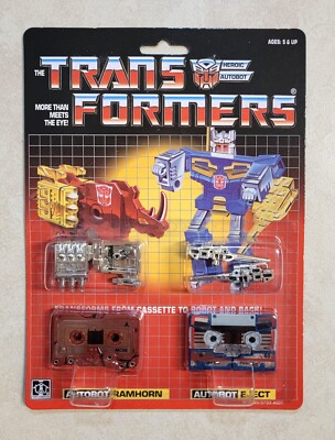 TRANSFORMERS G1 RAMHORN & EJECT US SELLER RARE! AUTOBOT BLASTER ...