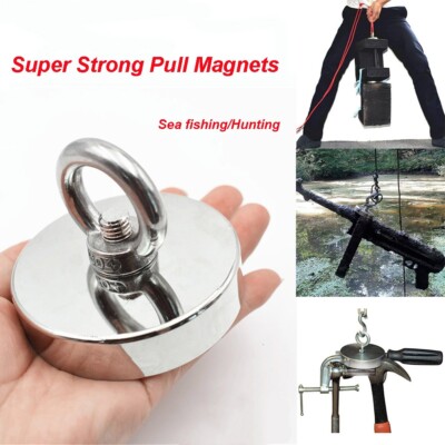 MAGNETS FISHING MAGNETS Super Strong Neodymium Round Eye Bolt 1.89/2.36 ...