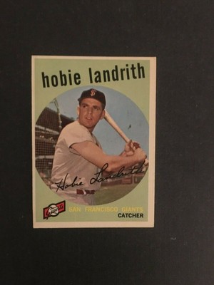 1959 TOPPS BASEBALL #422 HOBIE LANDRITH EX-MT+ | eBay