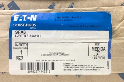 EATON CROUSE HINDS SFA6 CHAMP Series Split Fitter Adapter Size 2'' 53 ...