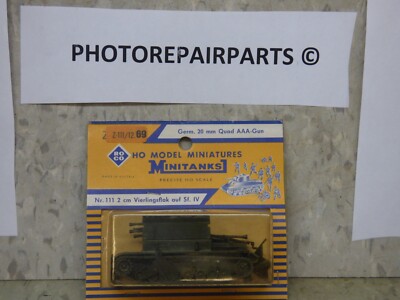 Roco Minitanks WWII German SFIV Quad 20mm & 37mm AAA Tank Lot#5865© | eBay