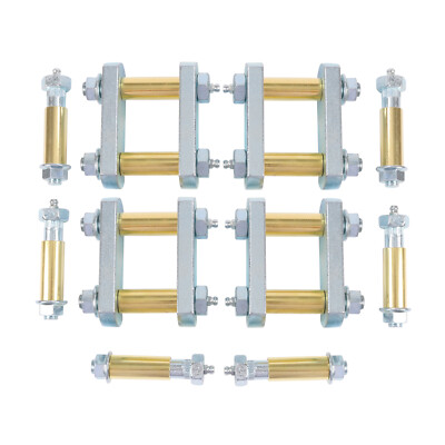 Greasable Shackle Spring Bolt Link Kit Fit Heavy Duty Tandem Axle Truck ...