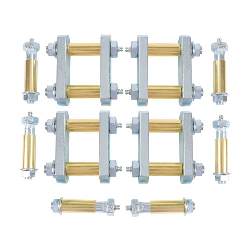 Greasable Shackle Spring Bolt Link Kit Fit Heavy Duty Tandem Axle Truck ...