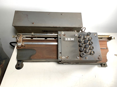 VTG 1940's HOLLERITH IBM TYPE 11 ELECTRIC KEY PUNCH CARD MACHINE EARLY ...