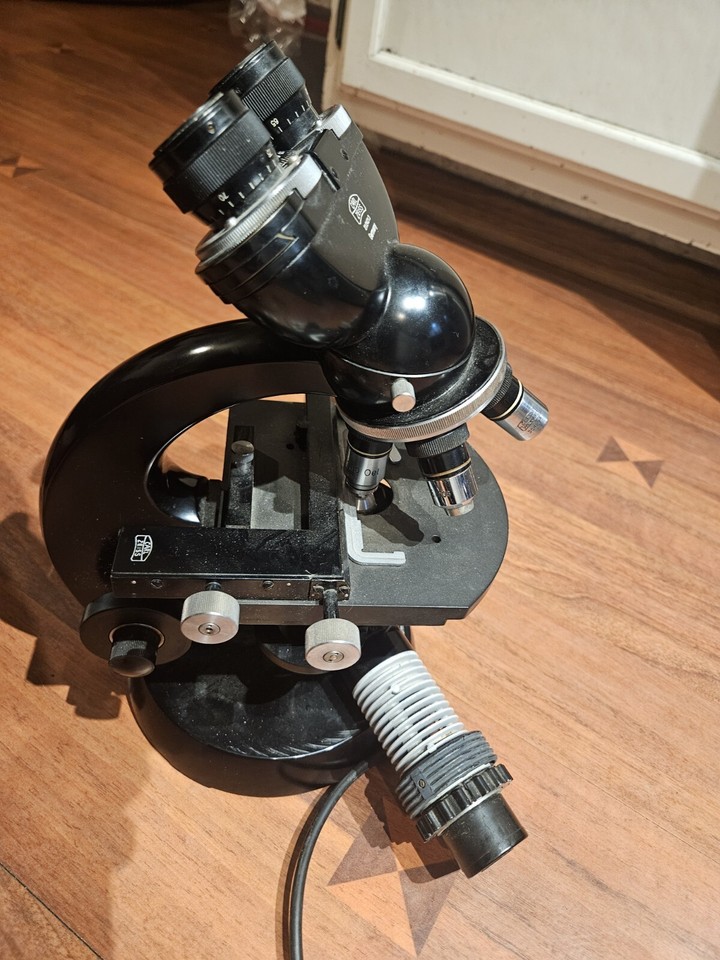 Carl Zeiss Winkel Standard Microscope Vintage Black Made In Germany ...