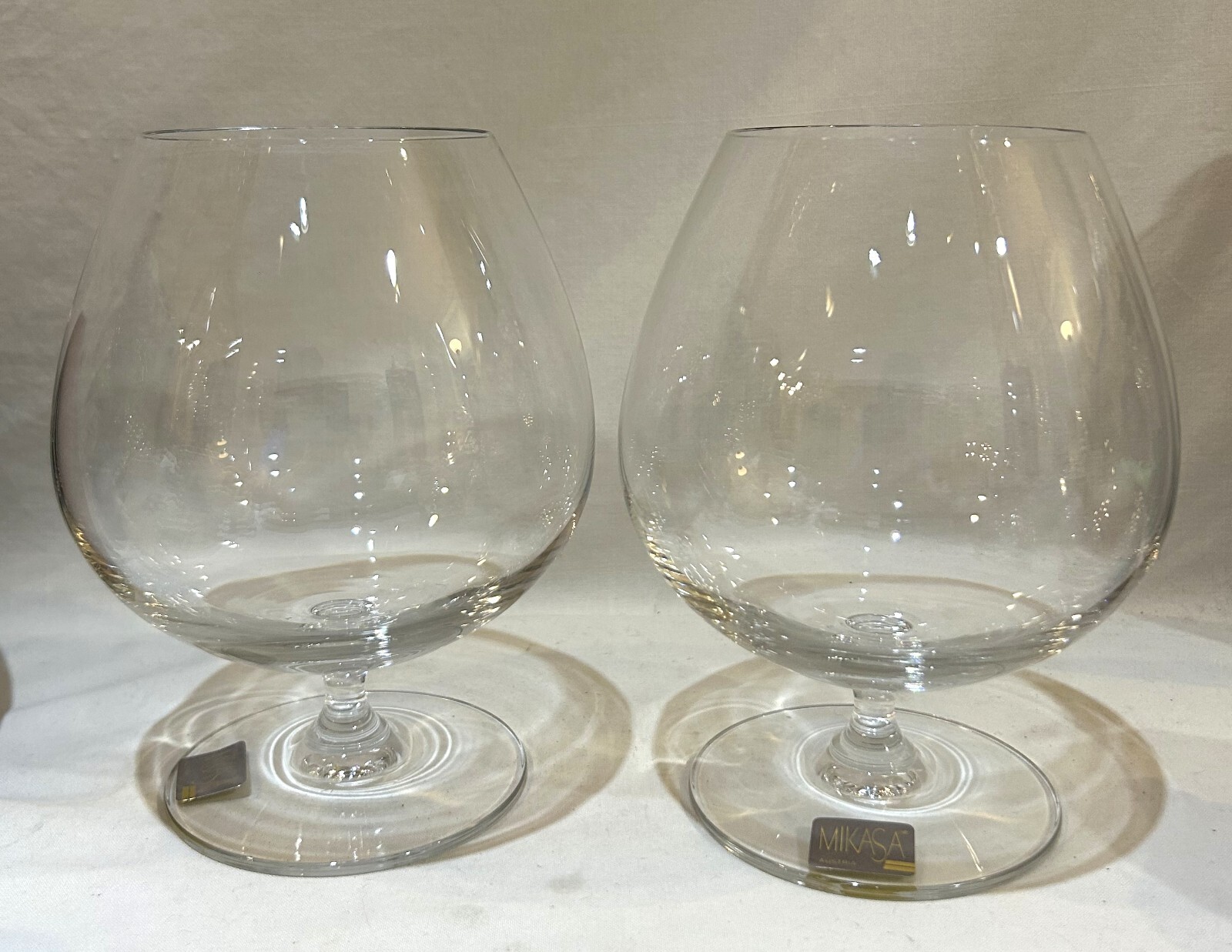 Pair of Mikasa Brandy Glass Balloon Snifter 6" Tall Made in Austria | eBay