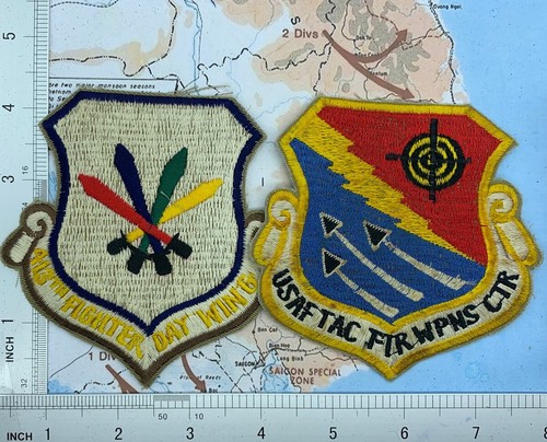 1 Patch plus 1 , USAF , 413th fighter day wing , usaf fatical fighter ...
