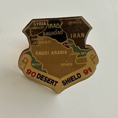 1990-91 Desert Shield Map Pin 1” | eBay