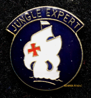 JUNGLE EXPERT SCHOOL LAPEL HAT BADGE PIN UP US ARMY VETERAN QUILT GIFT ...