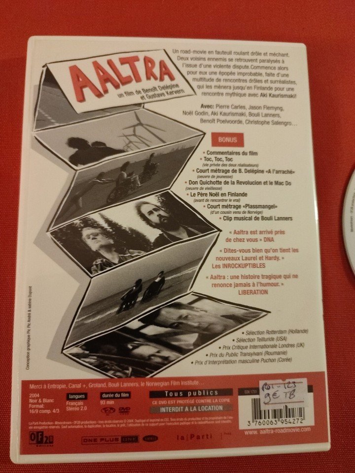 AALTRA FILM BENOÎT DELÉPINE GUSTAVE KERVERN FLEMING POELVOORDE GODIN DVD FR TBE | eBay