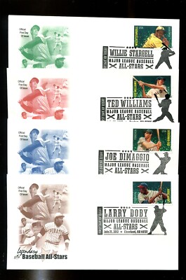 US FDC # 4694-4697 (45c) MLB All Stars ArtCraft 4 FDC's 2012, 9p5109 | eBay