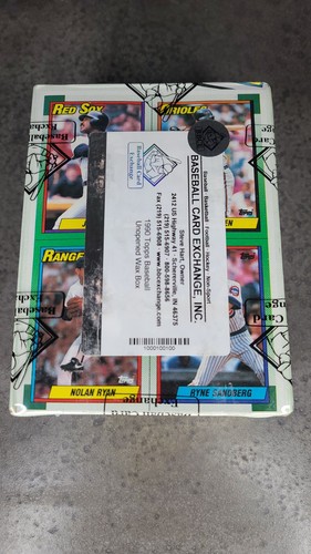 1990 Topps Baseball Wax Box Sealed BBCE | eBay