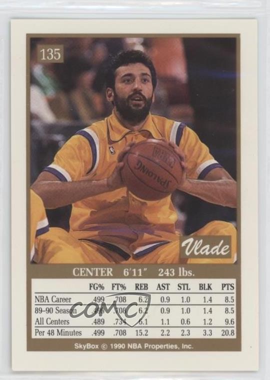 1990-91 Skybox Vlade Divac #135 Rookie RC HOF 0uh9 | eBay UK