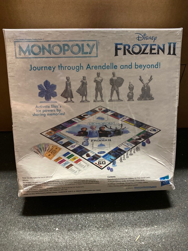 Monopoly Game: Disney Frozen 2 Edition Board Game for Ages 8 and Up See ...