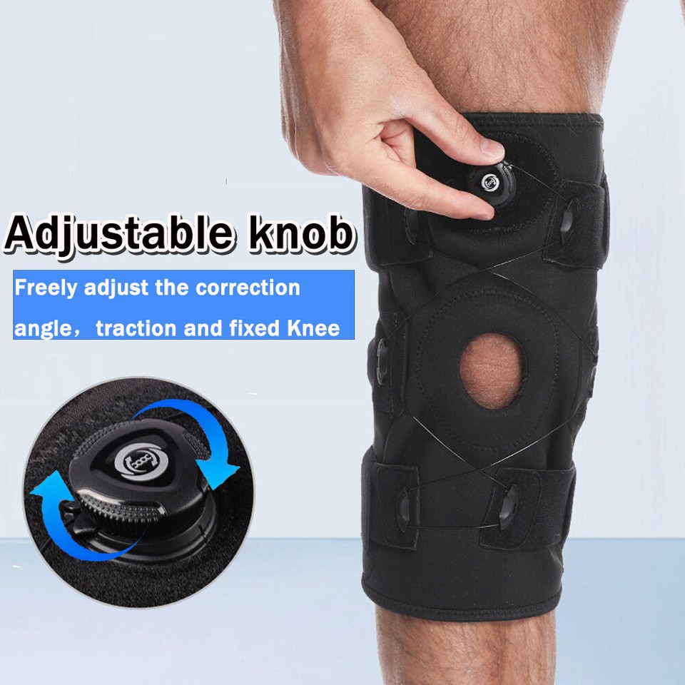 Hinged Knee Brace Adjustable Compression Orthopedic Knee Support ...