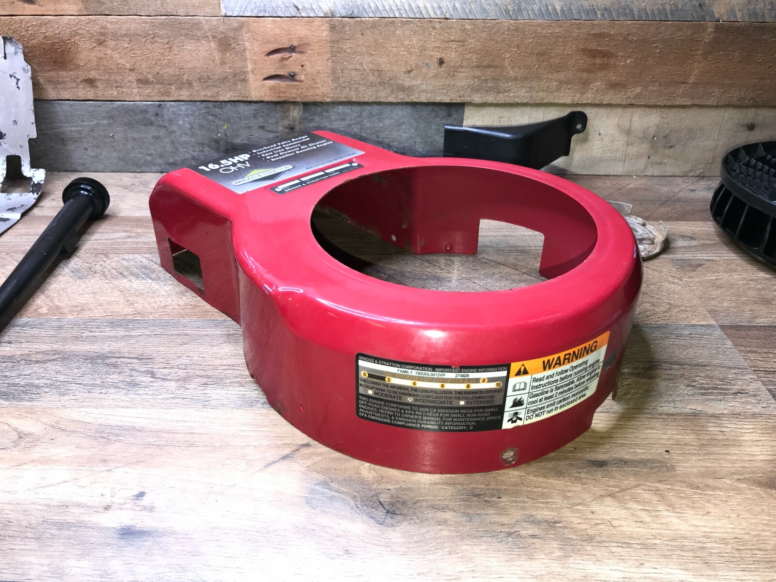 Craftsman LT1000 Briggs & Stratton 16.5Hp 311707 Engine Cover W/ Misc ...