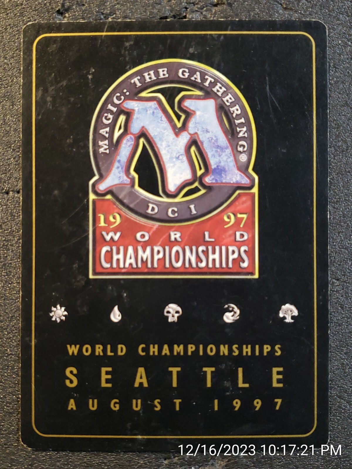 MTG Nekrataal (1997) GOLD BORDER SEATTLE World Championship (DS3D1A9 ...