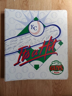 1989 Kansas City Royals Binder [Guy's Snacks] | eBay