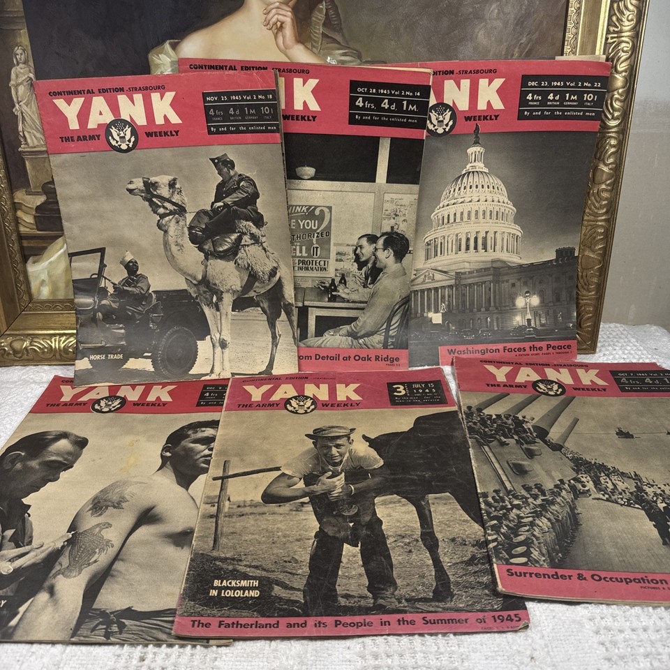 Vintage Magazine: YANK Army Weekly 1945 LOT of 6 | eBay