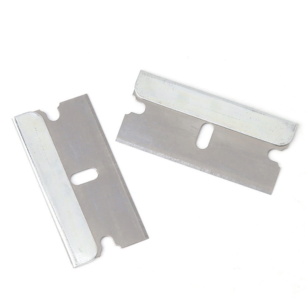 100 PCS Razor Blades Single Edge Extra Sharp Heat Treated Safety Knife ...