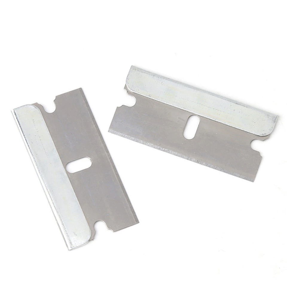 100 PCS Razor Blades Single Edge Extra Sharp Heat Treated Safety Knife ...