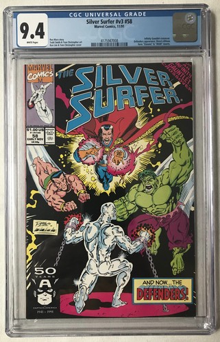 Silver Surfer 58 (V3) - Infinity Gauntlet crossover - CGC 9.4 | eBay