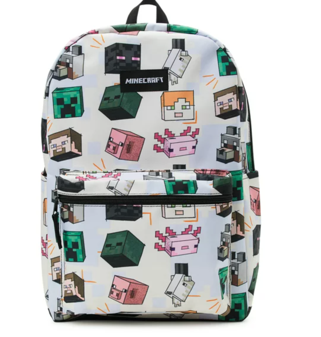Minecraft Creeper 17" Laptop Backpack, Multicolor | eBay