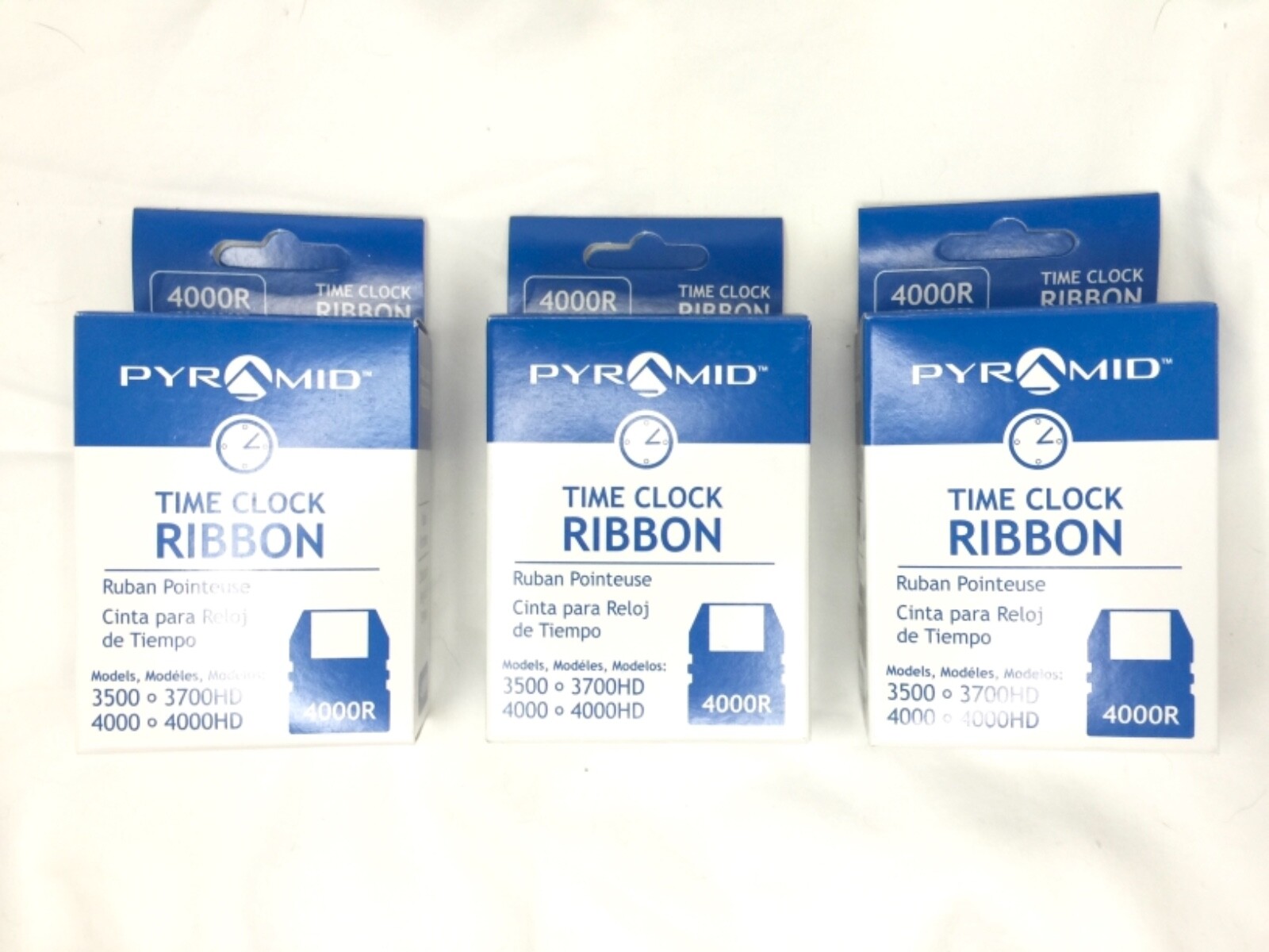 3 pyramid 4000R New in Box SEALED time clock ribbon fits 3500 3700HD ...