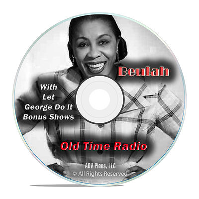 Beulah, 713 Old Time Radio Comedy Shows, with Bonus Shows OTR mp3 DVD ...
