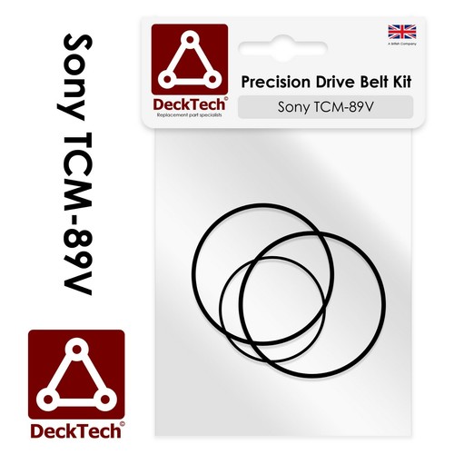 DeckTech™ Replacement Belts for Sony Walkman TCM-89V TCM89V Rubber ...