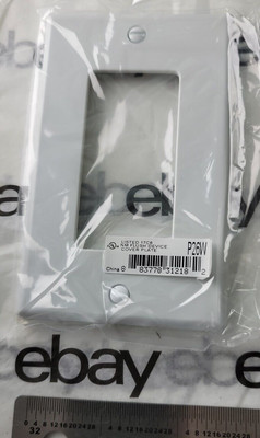 Hubbell P26W White Rectangular Plate Single Gang | eBay