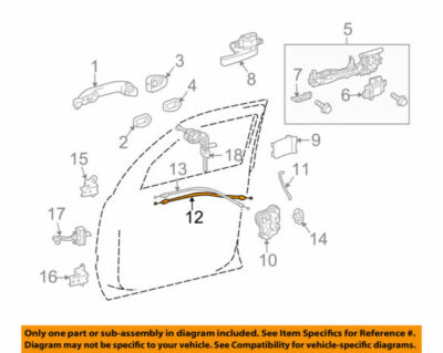 69710-60020 Toyota Cable assy, front door lock remote control, rh ...