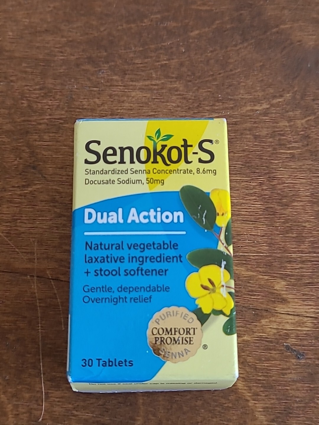 Senokot-s Dual Action Laxative Ingredient 30 Tablets Expiration: 09/ ...