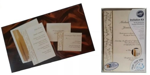 WILTON INVITATION KIT SETS OF 25 FOR WEDDINGS 4 STYLES BNIB HOME ...